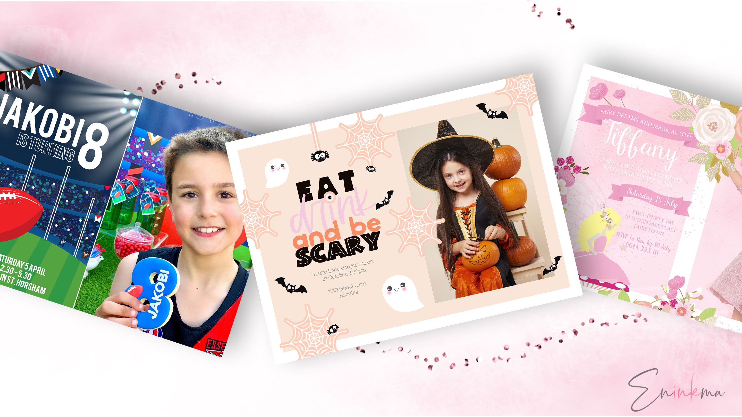 Photo Invitations | Edit, Download and Print Today! – Eninkma