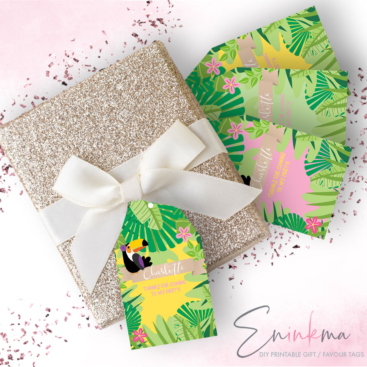 Toucan Gift Tags | Edit, Download and Print Instantly! – Eninkma